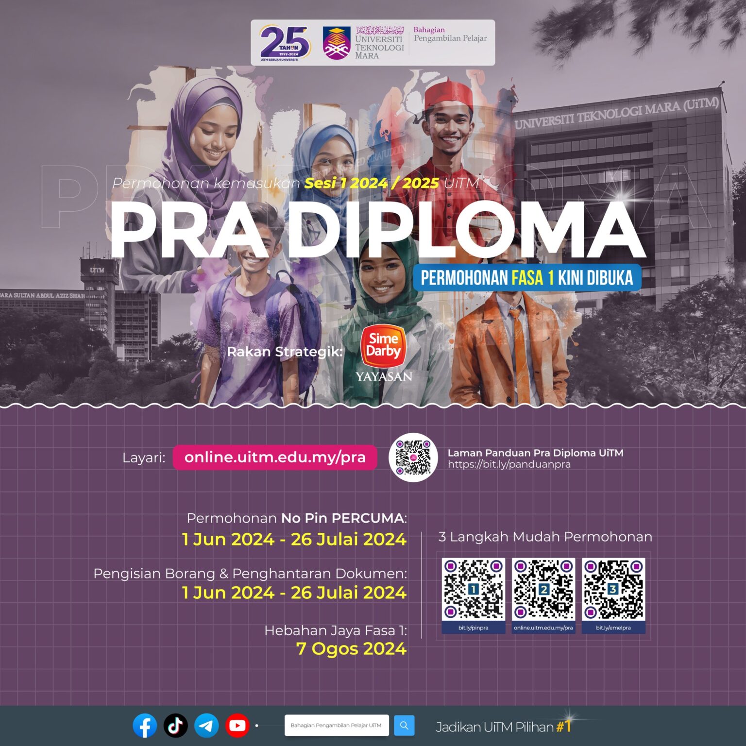 PROGRAM PRA DIPLOMA UiTM SESI 1 2024/2025 (KEMASUKAN OKTOBER 2024 ...